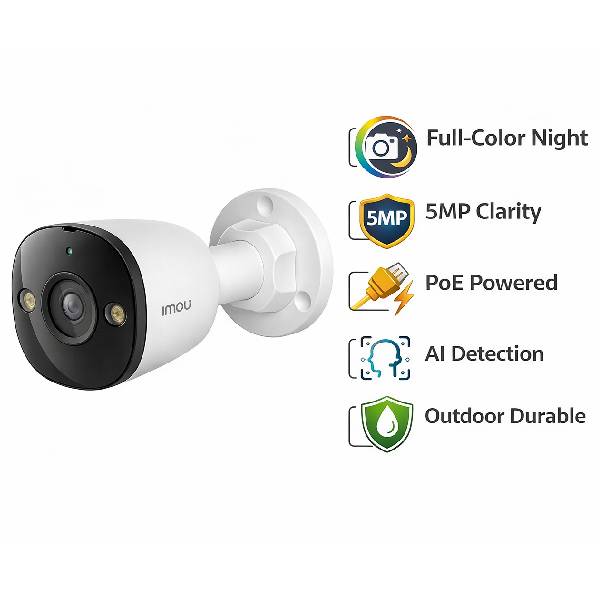 IMOU 5MP PoE Bullet Camera PS3DP-5M0 Security